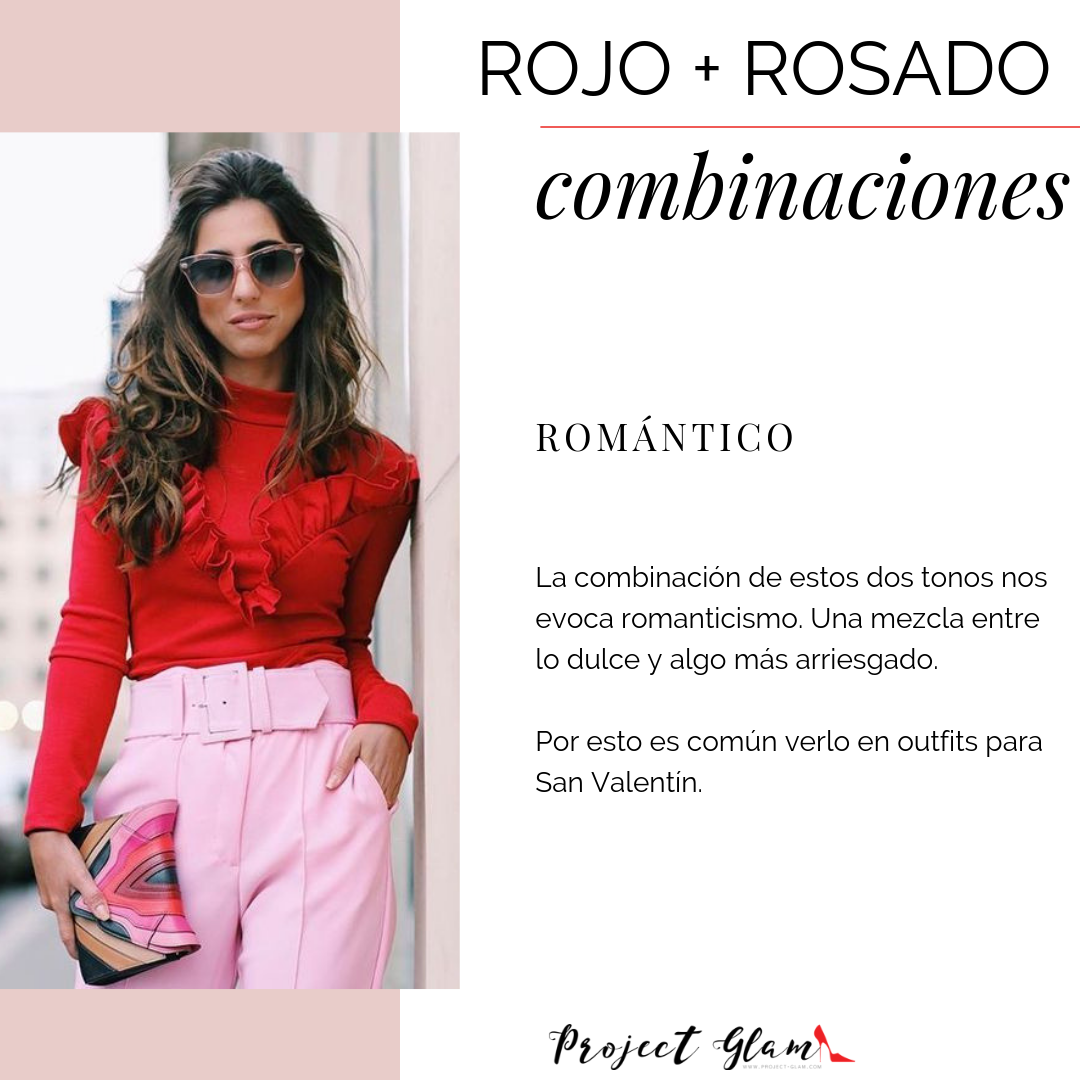 Rosado y rojo: combinación al vestir — Project Glam
