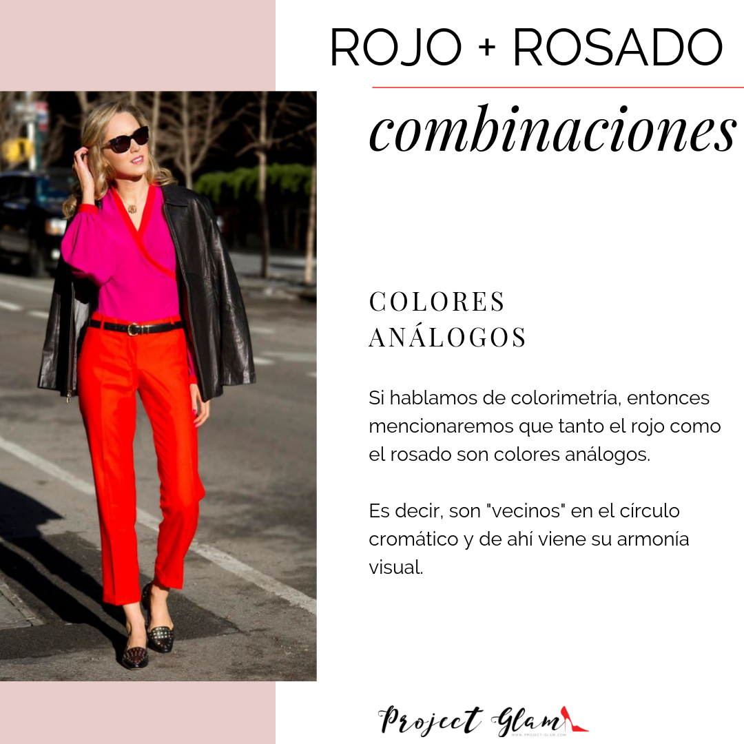 Rosado y rojo: combinación al vestir — Project Glam