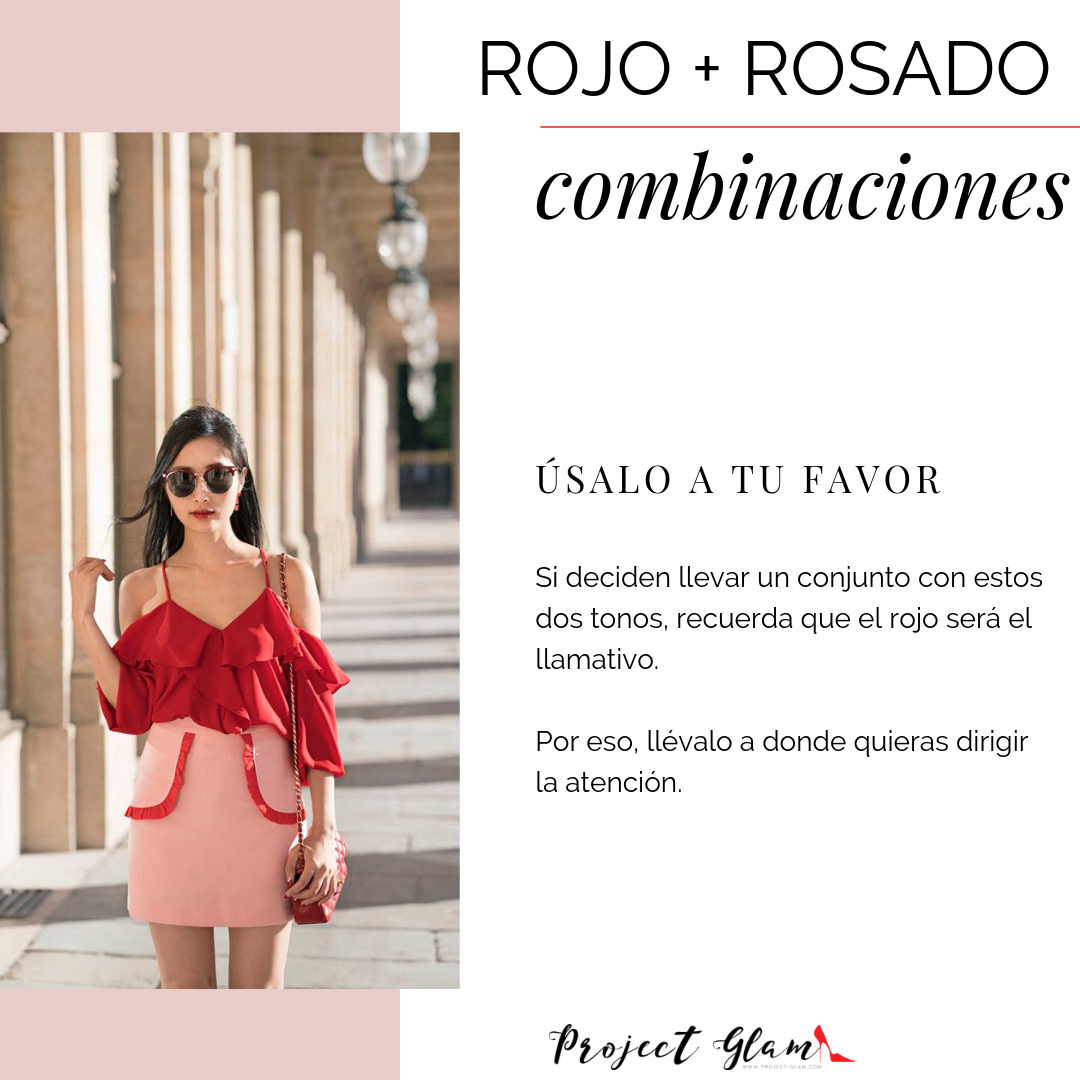 Rosado y rojo: combinación al vestir — Project Glam