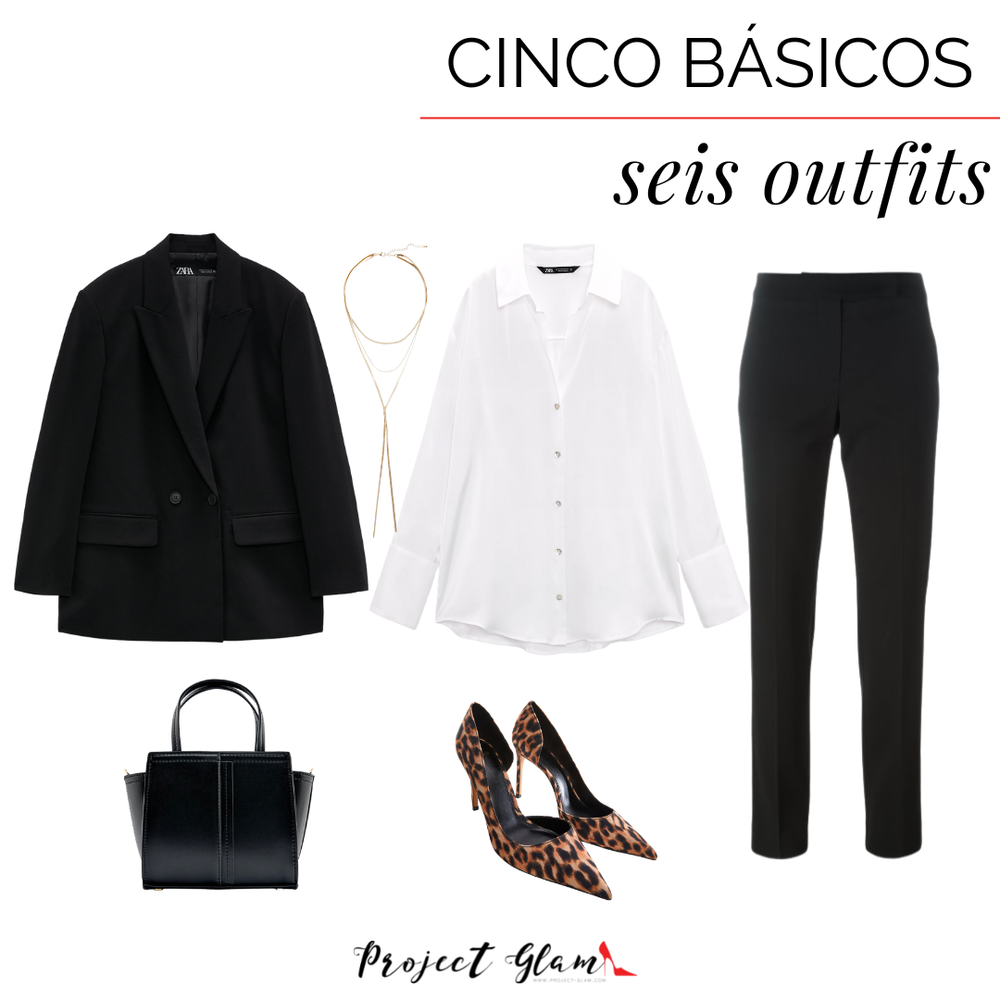 5 básicos, 6 outfits — Project Glam