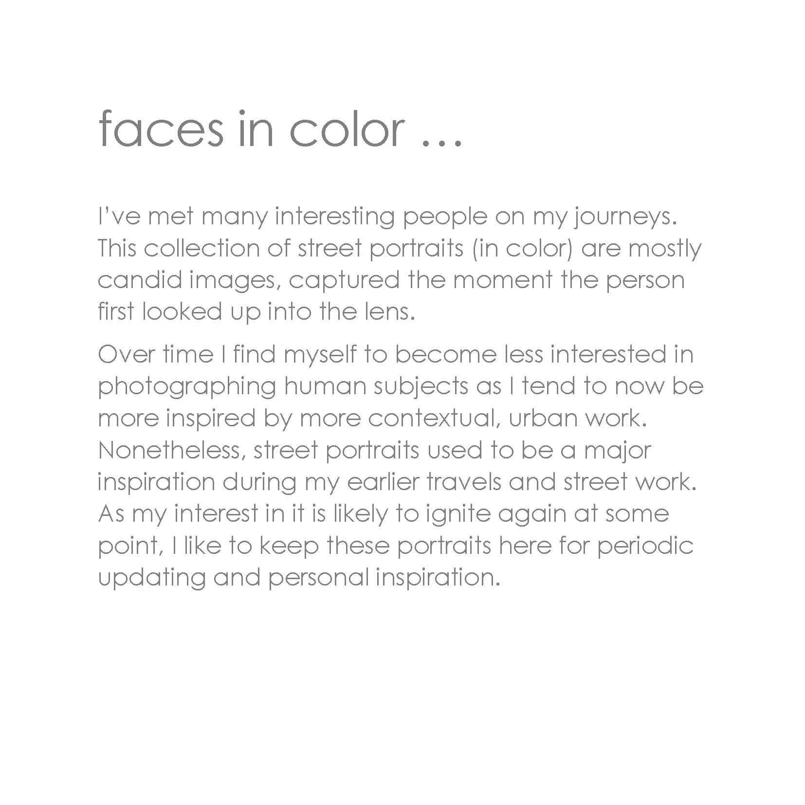 Interesting Faces Color
