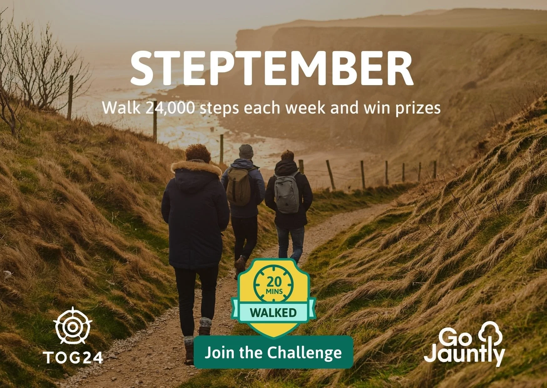 Steptember Walking Challenge with TOG24 — Go Jauntly