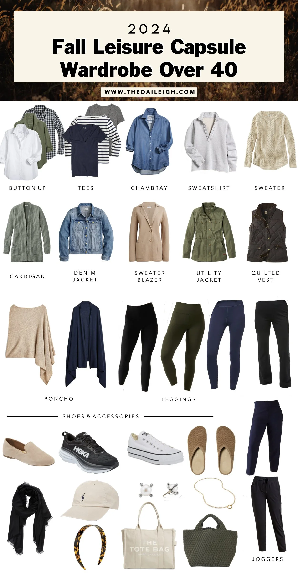2023 Classic Fall Capsule Wardrobe for Women Over 40 — THE DAILEIGH