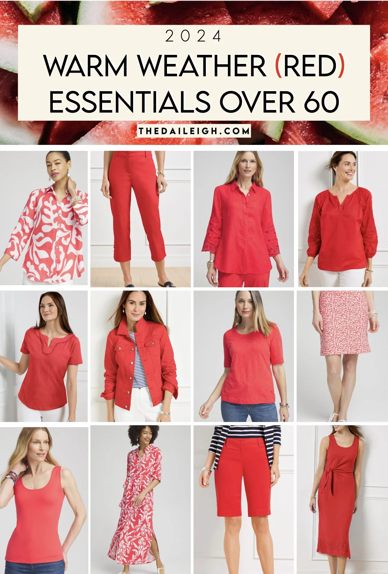 Red Wardrobe Additions for Warm Weather Over 60 — THE DAILEIGH