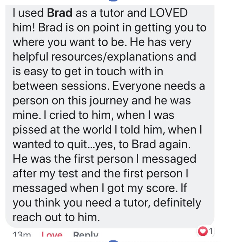 LSAT® Services — Brad Barbay