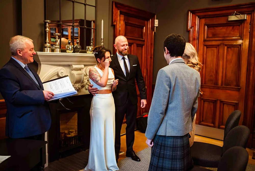 Montrose St. Glasgow Registry Office | Micro Wedding | Sara + John ...