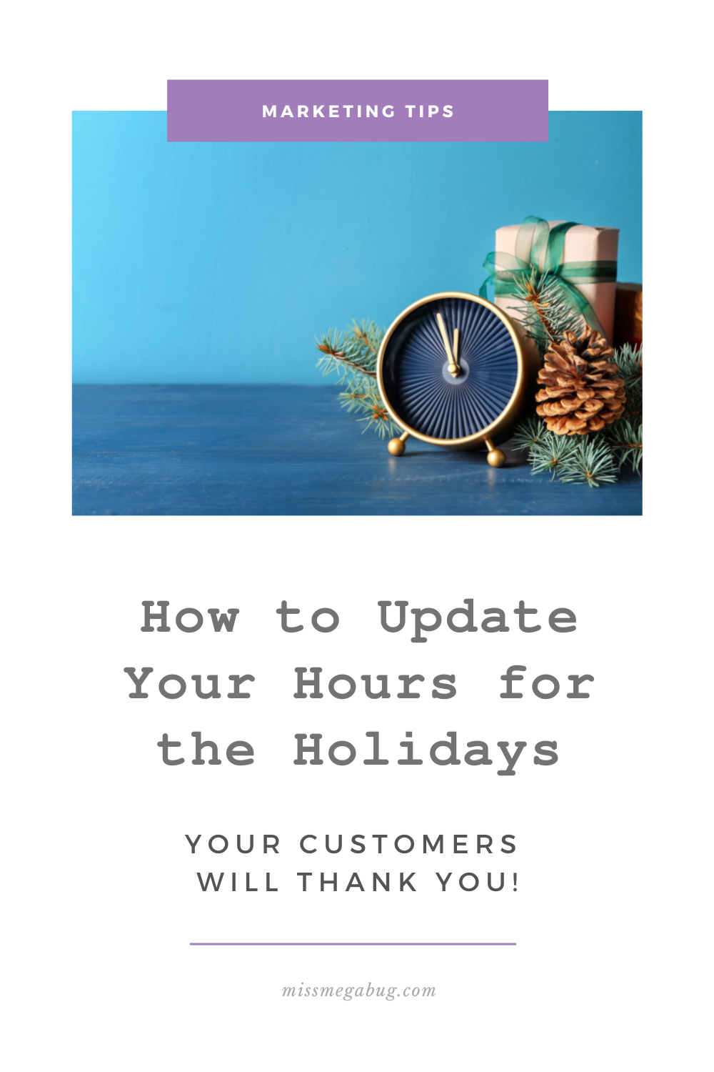 How to Update Your Hours for the Holidays — Miss MegaBug