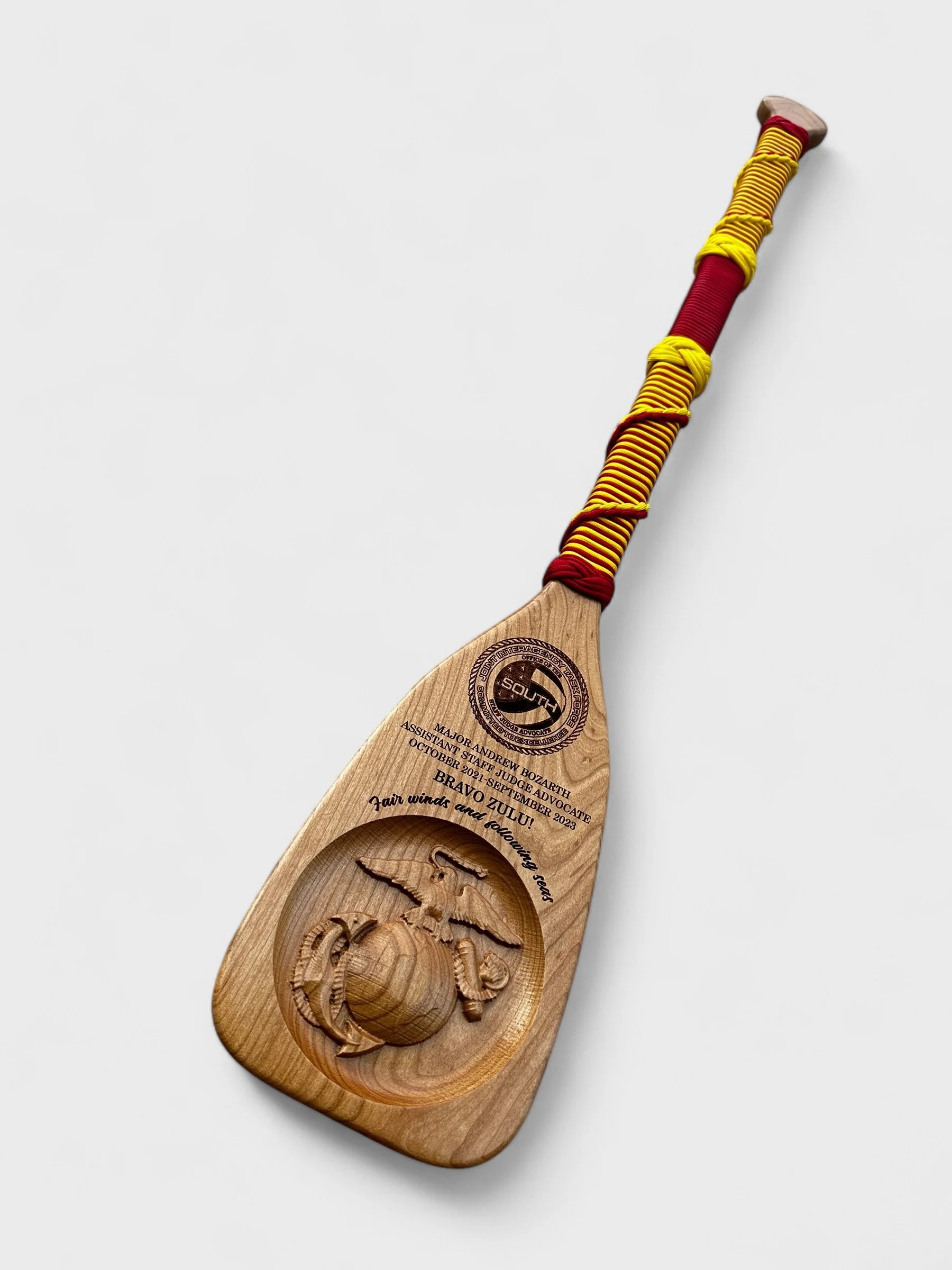 USMC EGA Hardwood Paddle — Knot Your Average Grain