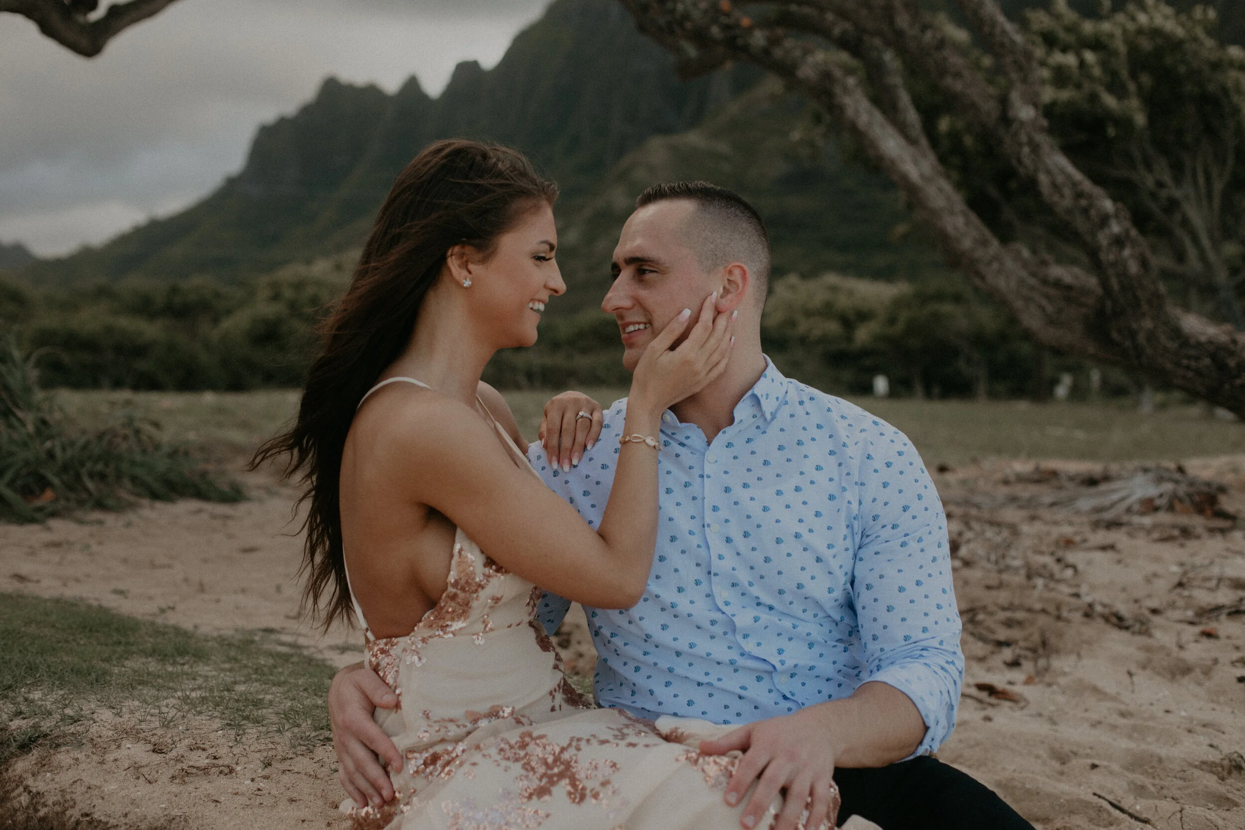 Melanie + Ty | Oahu Engagement Session | Hawaii Elopement Photographer ...