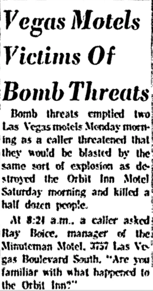Orbit Inn Bombing — Mayhem in the Desert