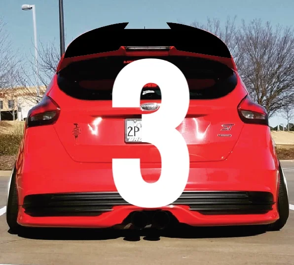 Ford Focus ST Rear Spoiler Extension — VEGA MOTORWORKS