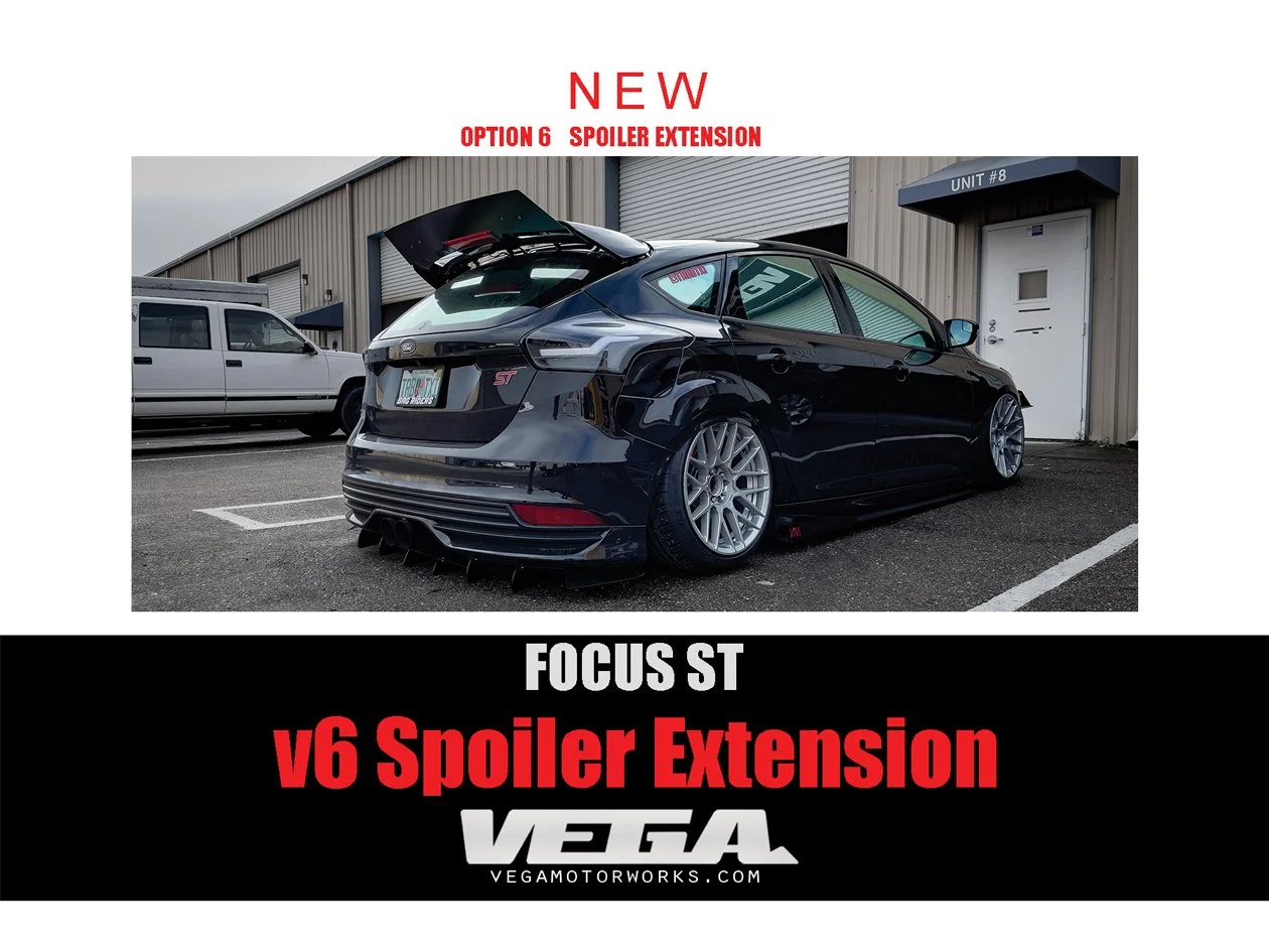 Ford Focus ST Rear Spoiler Extension — VEGA MOTORWORKS