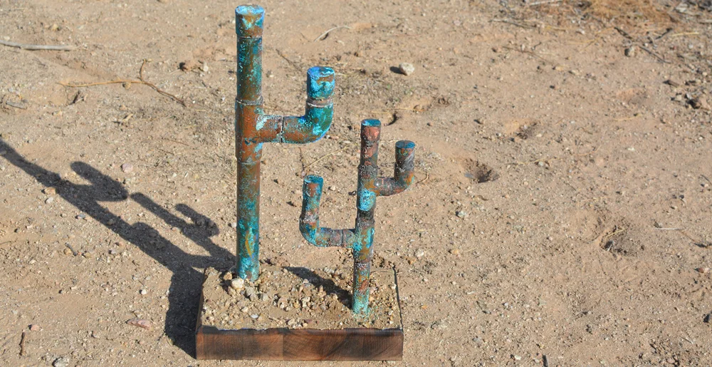 How to make a Patinaed Copper Cactus — AZ DIY Guy