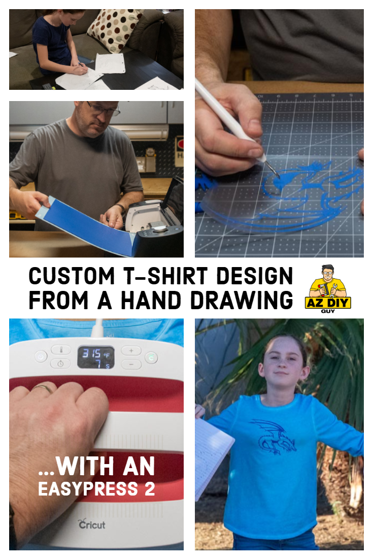 How to Make a Custom T-Shirt From A Hand Drawing — AZ DIY Guy