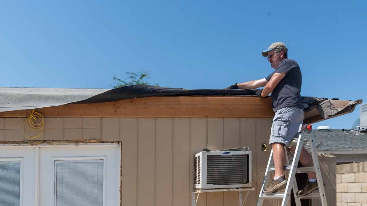 Preparing the wall for the Patio Cover — AZ DIY Guy