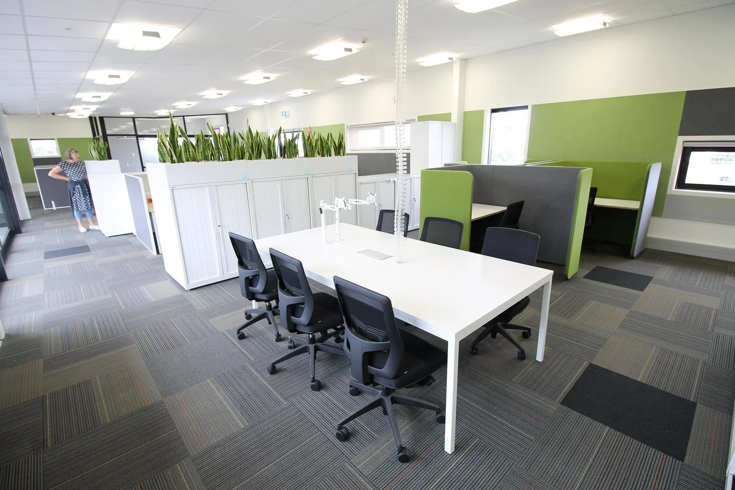 Built-in desk power outlets | SmartSpace Workplace Solutions