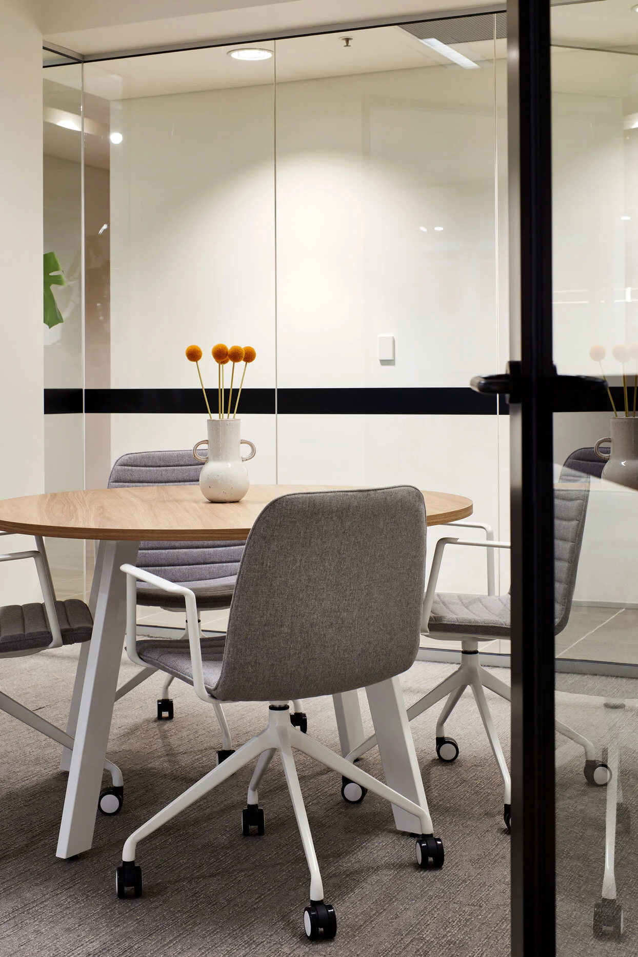 Upholstered Meeting Room Chairs | 4 Way Swivel Chair