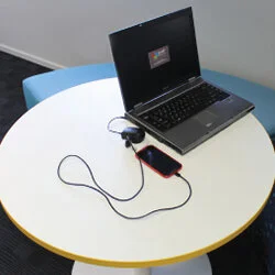Built-in desk power outlets | SmartSpace Workplace Solutions