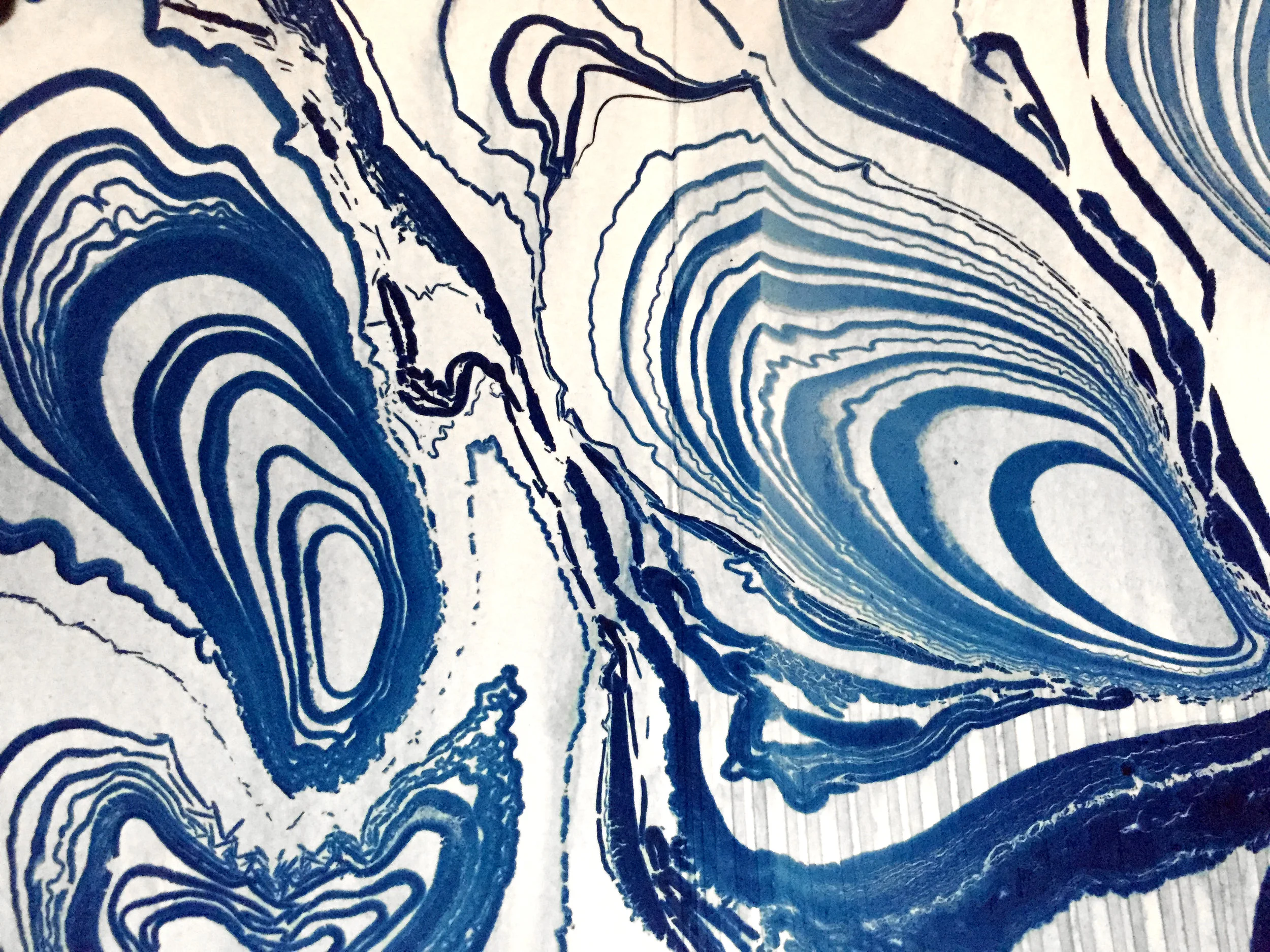 Experimenting with Suminagashi marbling — Su by hand