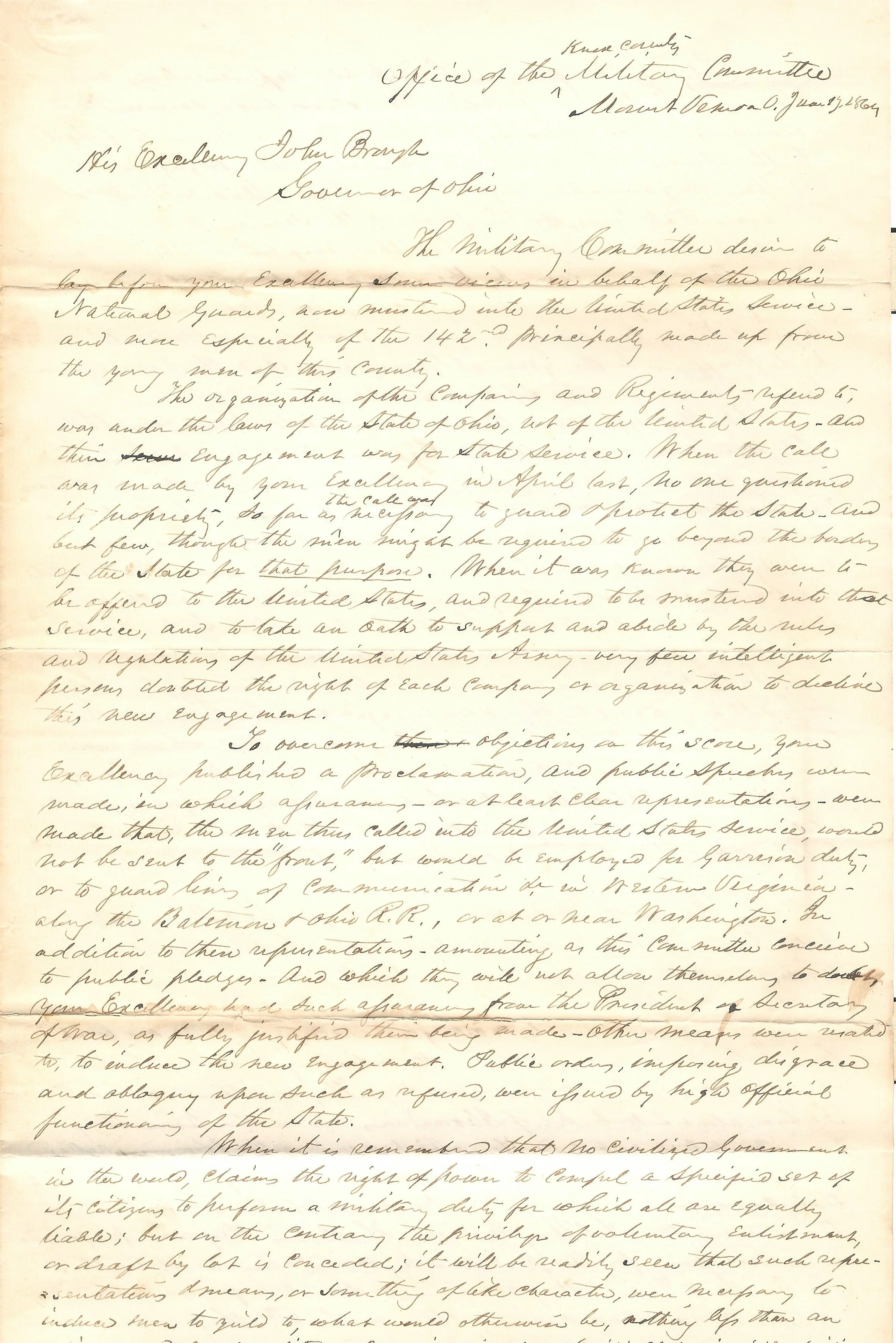 Union Letters — Reb Acres