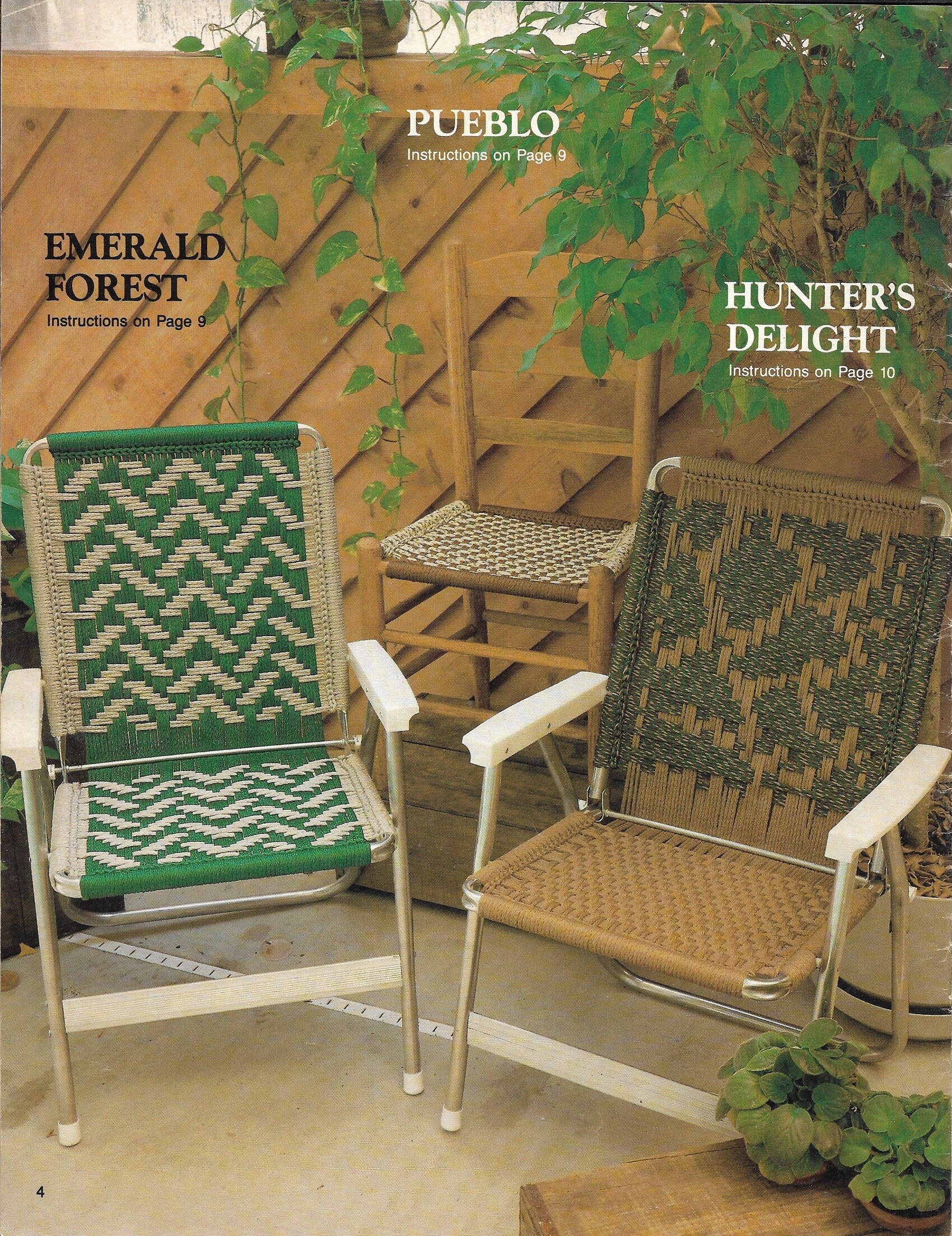 Sewing & Fiber Neat Seat Macram\u00e9 Chair \u2022 1970s Macrame Patio ...