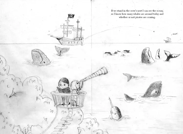 Secret Tree Fort interiors — Brianne Farley Illustration