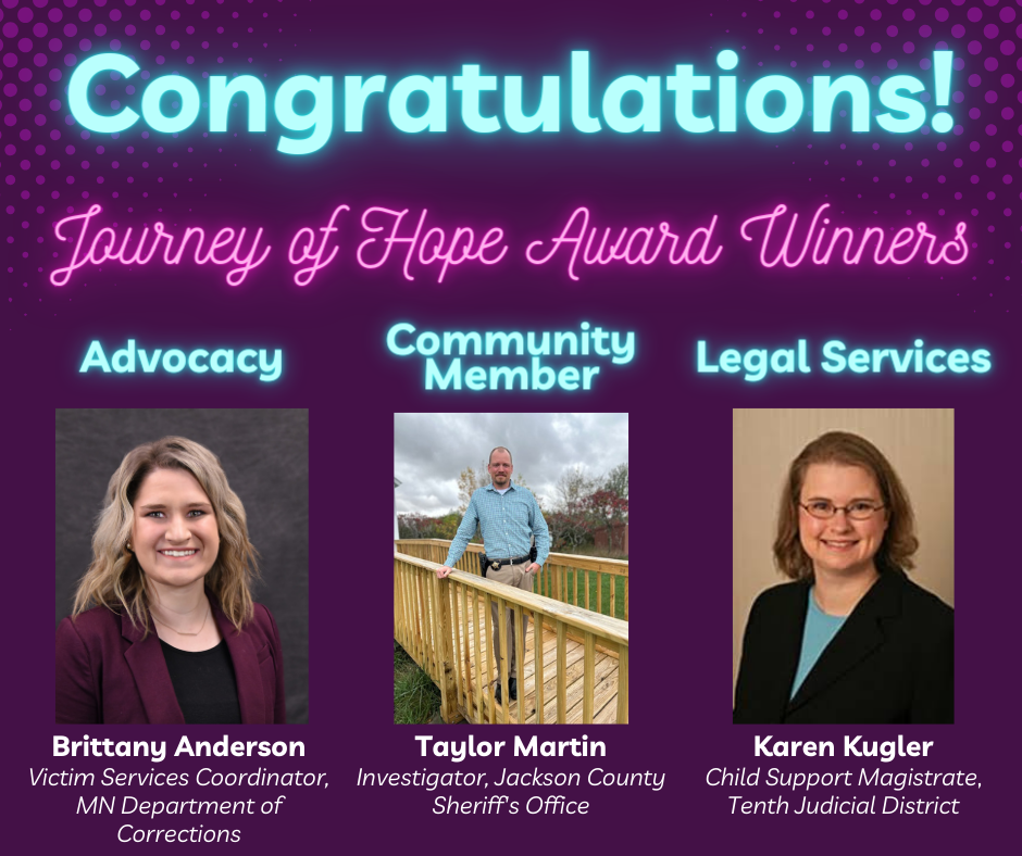 Congrats to our Journey of Hope Award Winners! — STANDPOINT