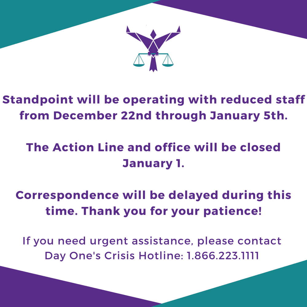 Office Closed January 1st — STANDPOINT