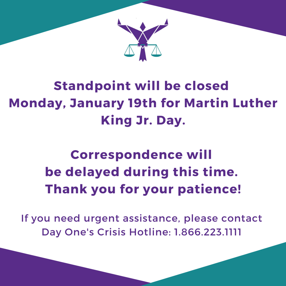 Office Closed January 19th — STANDPOINT