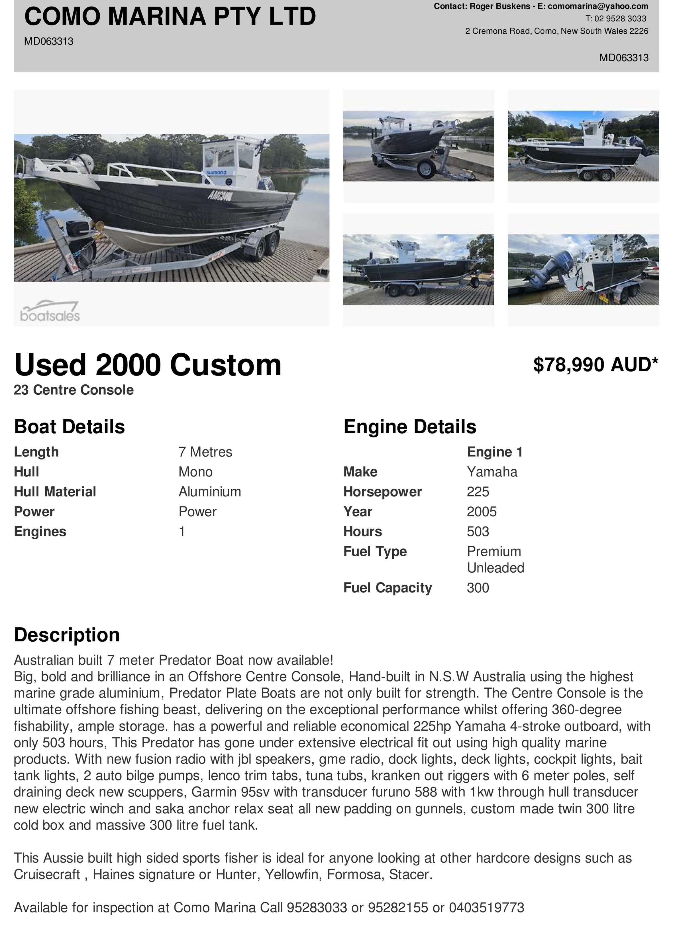 Boats for Sale - Como Marina — Como Marina