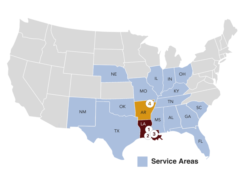 SERVICE AREAS — Bronco Industrial Services