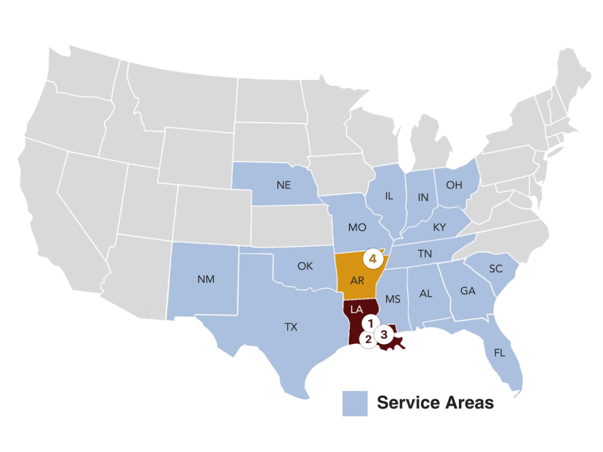 SERVICE AREAS — Bronco Industrial Services