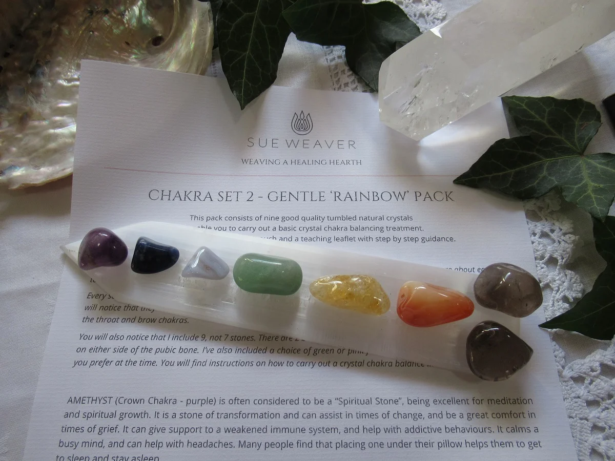 Crystal Chakra Set no. 2 - Gentle Rainbow Pack 5