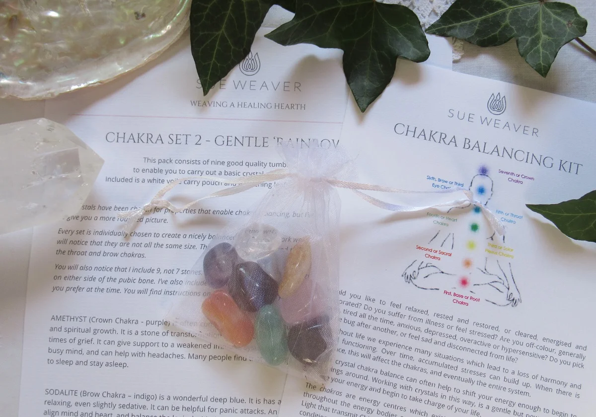 Crystal Chakra Set no. 2 - Gentle Rainbow Pack 5