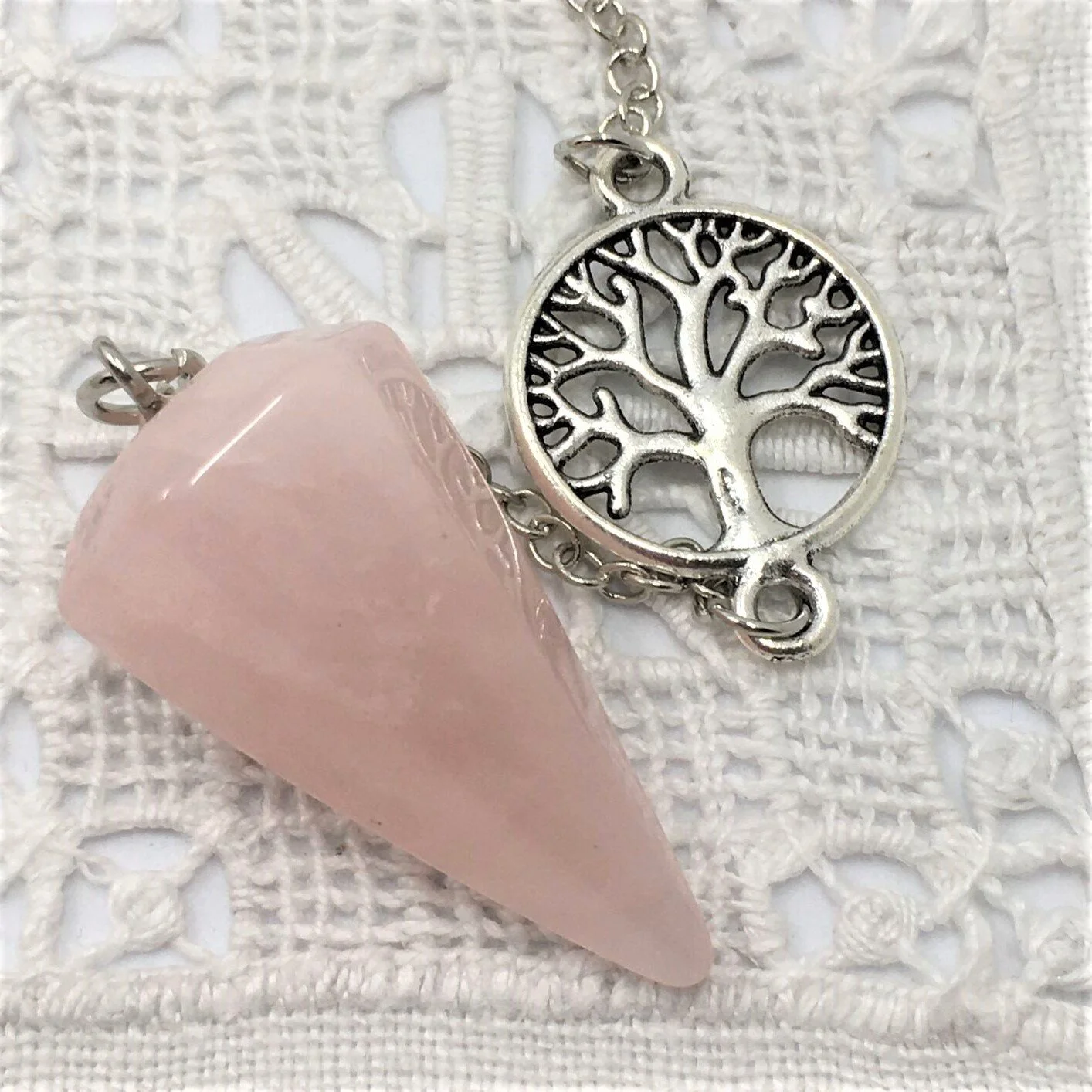 Clearance rose quartz pendulum New Arrivals