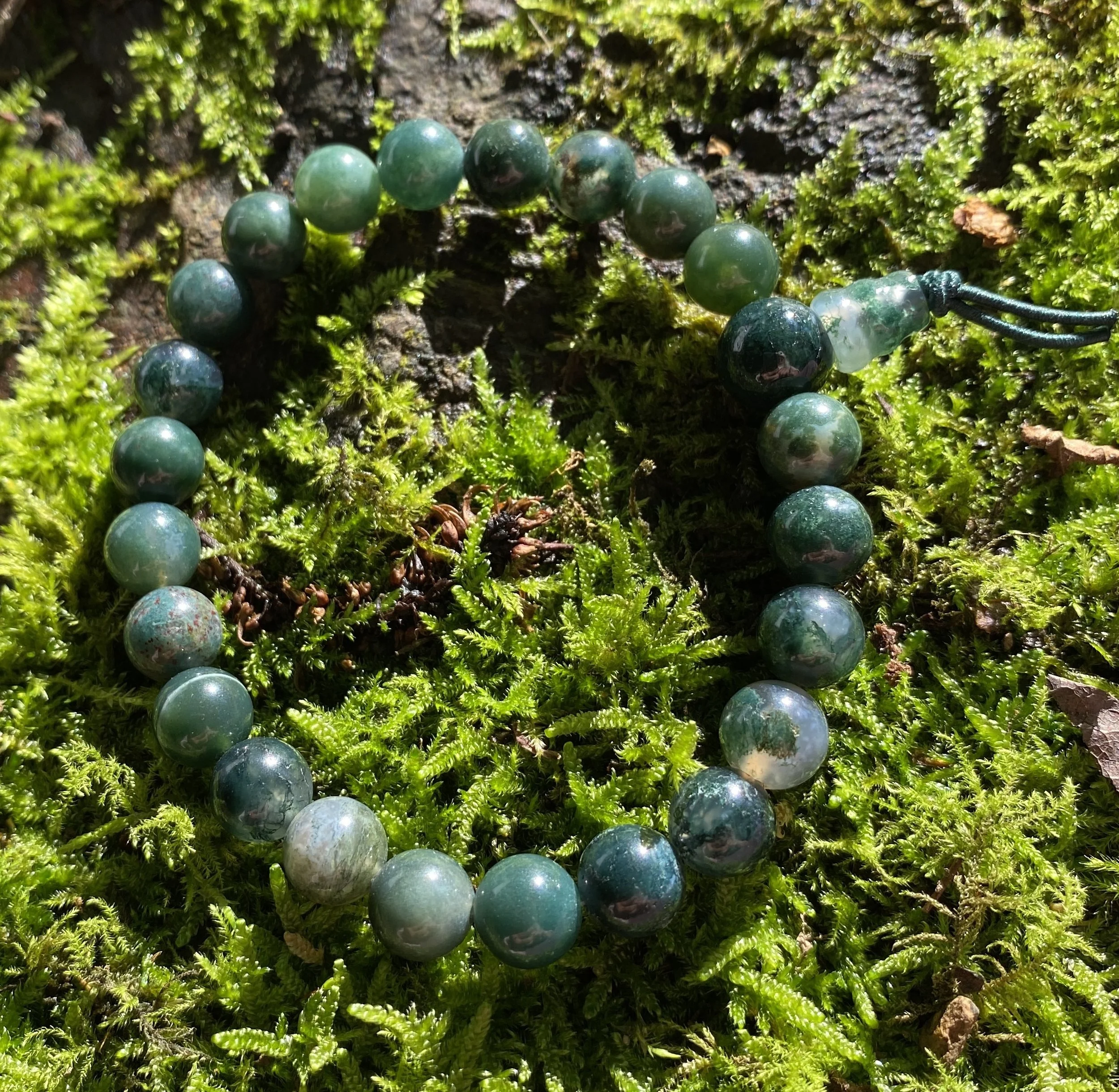 Bloodstone Power Bead Bracelet