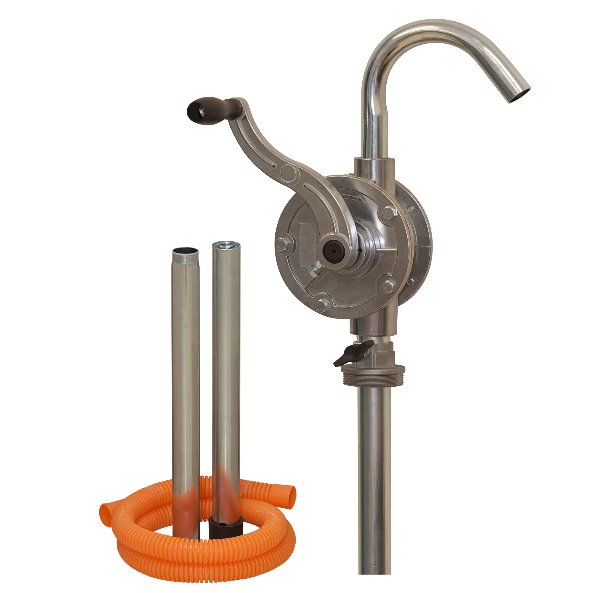 5 Liter Barrel Fluid Pump DRUM ROTARY BARREL Pump Hand Crank Fuel Oil ...