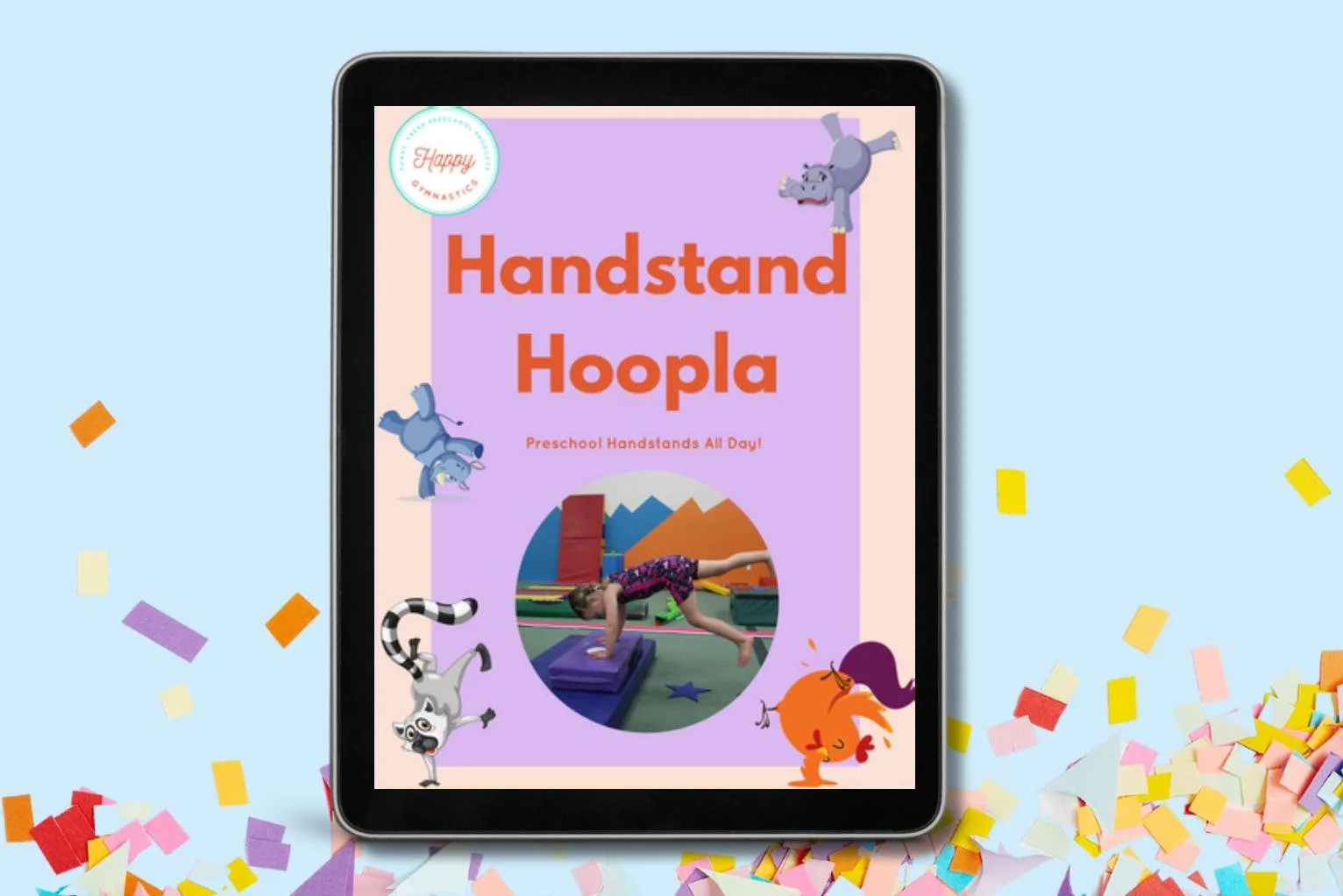 Handstand Hoopla Week | Preschool Gymnastics Lesson Plan | Happy Gymnastics