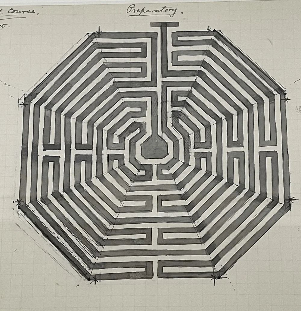 Drawing A Labyrinth Garden