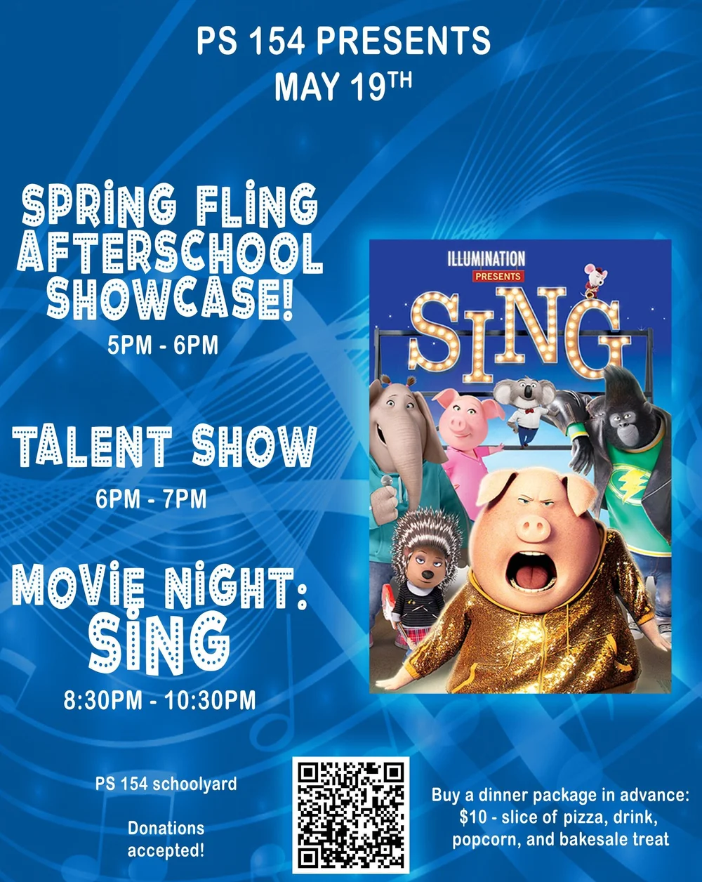 Spring Movie Night, Talent Show, and Afterschool Band Showcase! — PS 154