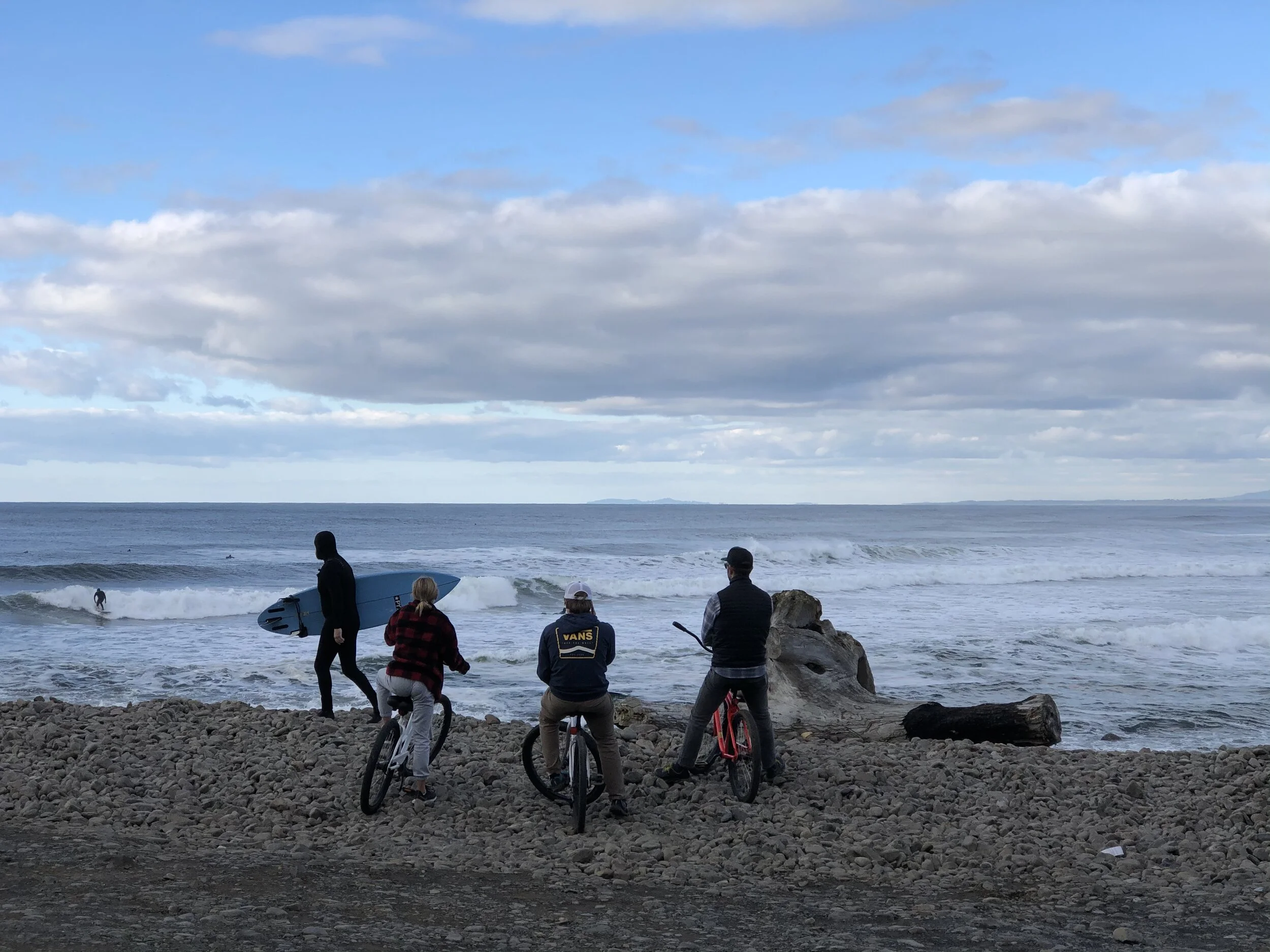Surfing In The Cove Seaside Oregon
