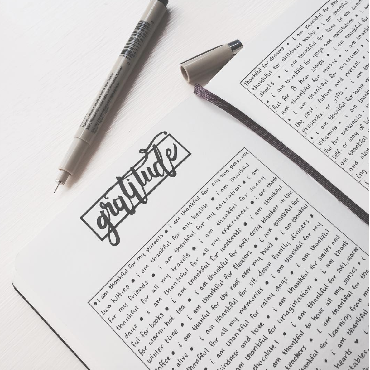 10 Gratitude Logs in your Bullet Journal for Happiness Every Day ...