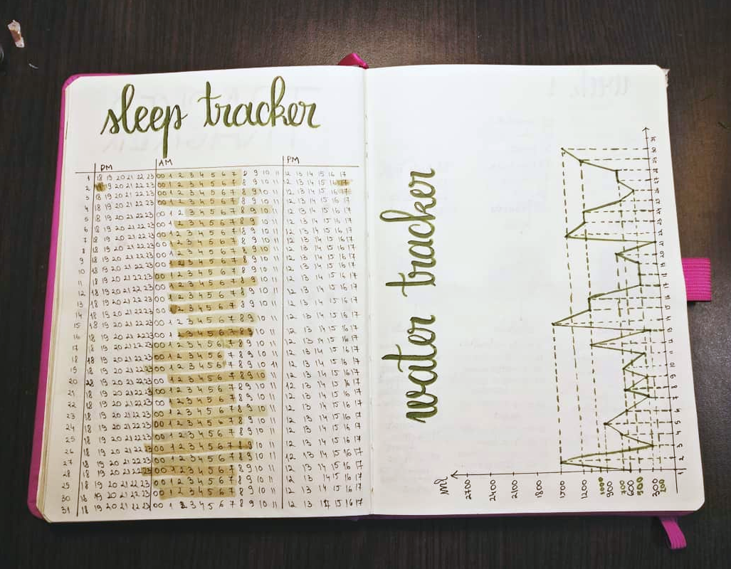 Bullet Journal Water Trackers — Sweet PlanIt