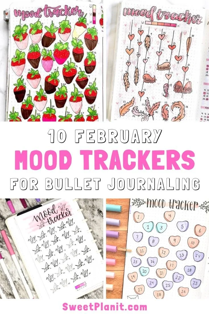 February Bullet Journal Mood Trackers — Sweet PlanIt