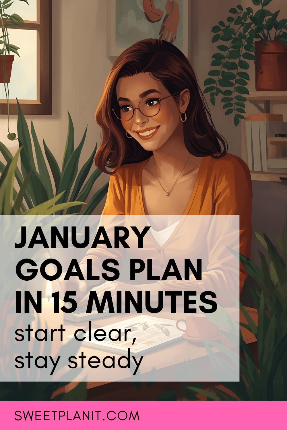 January Monthly Goals Plan in 15 Minutes — Sweet PlanIt