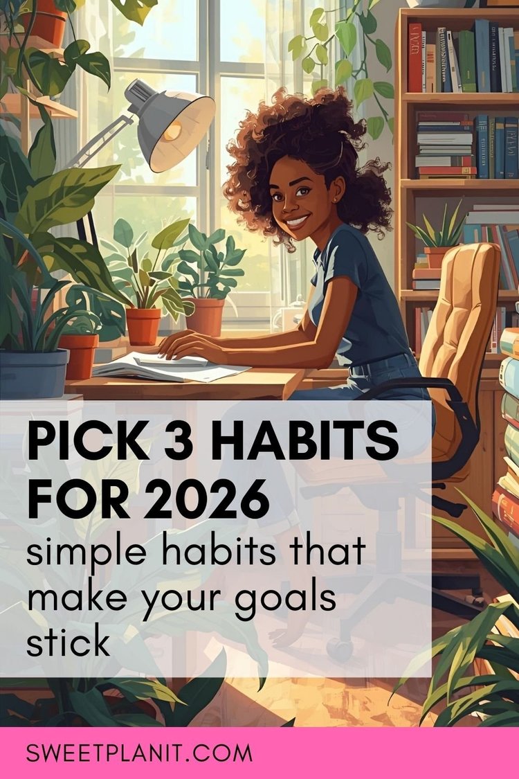 How to Pick 3 Habits That Support Your 2026 Goals — Sweet PlanIt