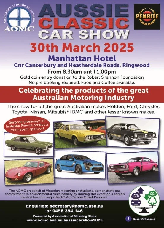 AOMC Aussie Classic Car Show — AOMC
