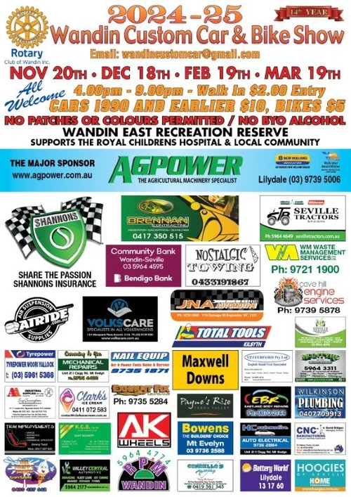 Wandin Custom Car & Bike Show — AOMC