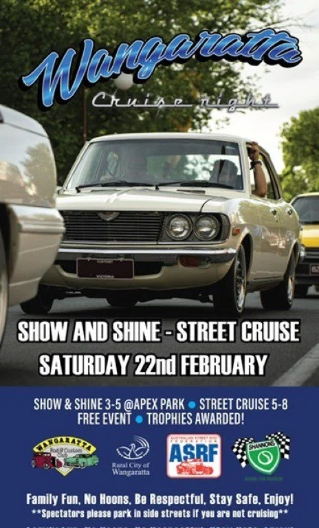 Wangaratta Show & Shine - Cruise Night — AOMC