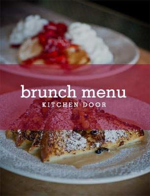 Menus — Kitchen Door Napa